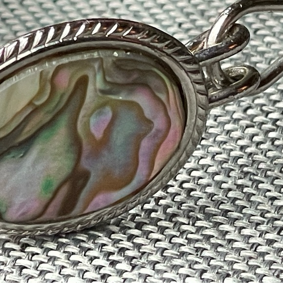Jewelry | Abalone Shell Bangle Bracelet Silver Hook Clasp | Poshmark